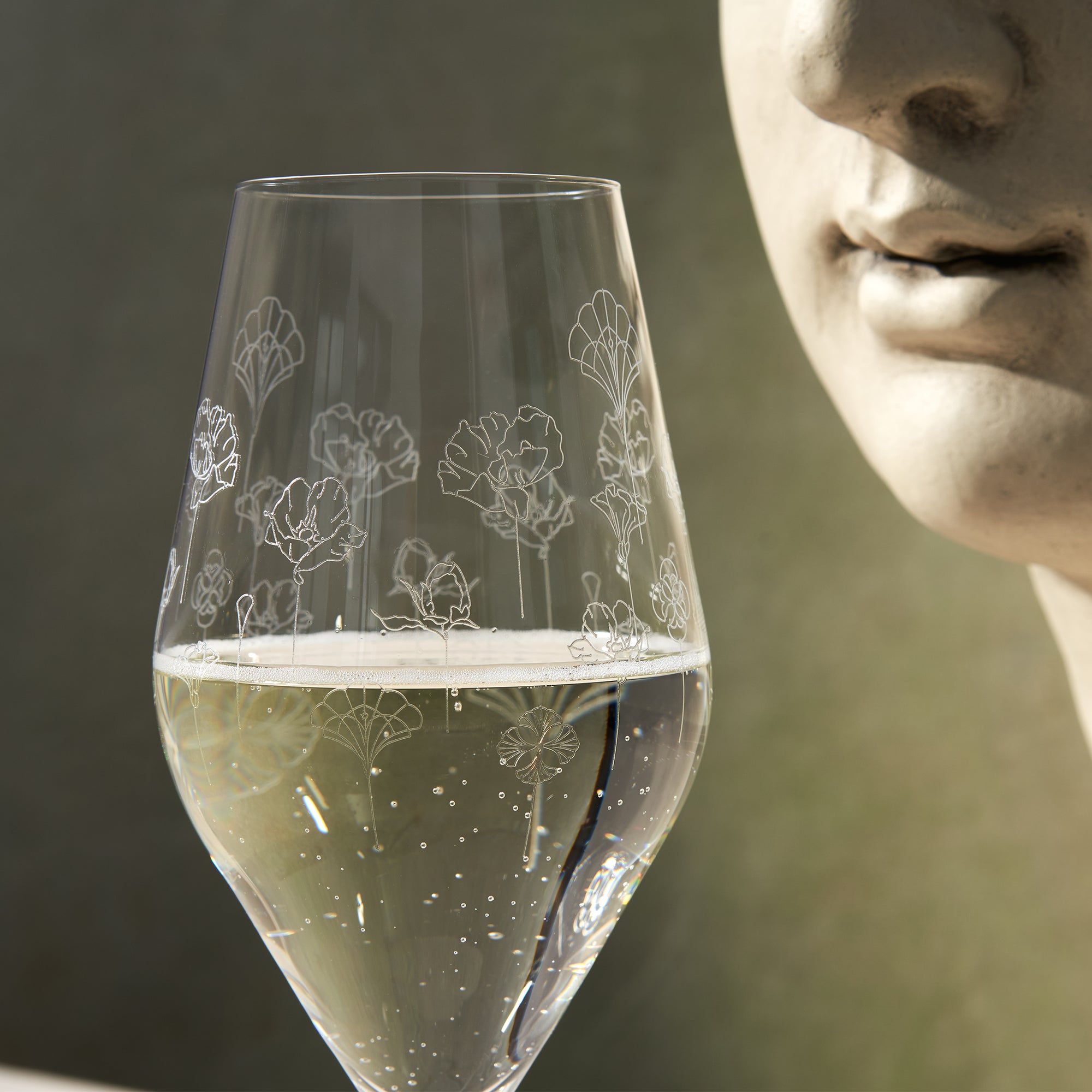 Flower champagne - set of 2